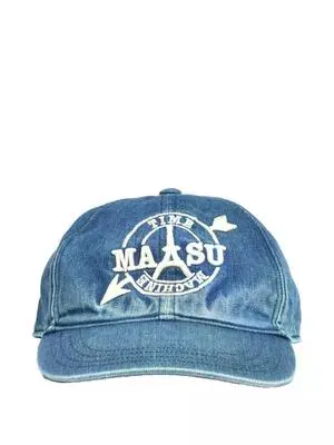 MASU Embroidered Logo Denim Cap - Blue