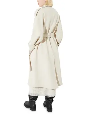 Max & Co. Oversized Double-faced Wool Trench Coat