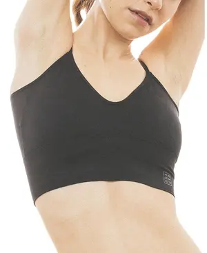 BRABAR Everyday Longline Cami Bra With Keyhole Back Black