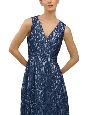 KAY UNGER Danielle Tea Length Dress