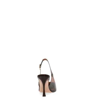 GIANVITO ROSSI Diana 85 Slingback Pumps - Brown Tpu