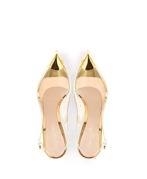 GIANVITO ROSSI Diana Slingback Pumps - Gold Tpu