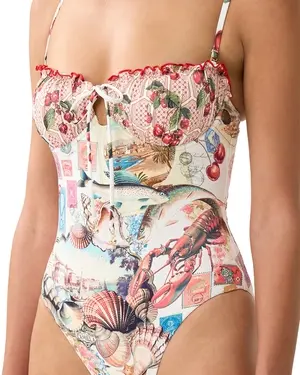 Camilla Printed Underwire One Piece Swimsuit