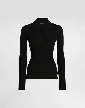 Dolce & Gabbana Cashmere Polo Sweater - Black