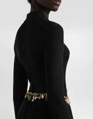 Dolce & Gabbana Cashmere Polo Sweater - Black