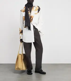 Dries Van Noten Cotton Zip-detailed Trousers