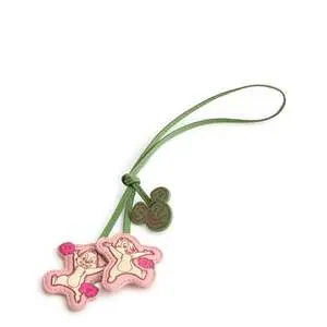 VERA BRADLEY Disney Mickey Mouse Bag Charm Keychain - Pink/green