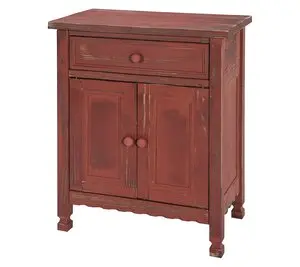 ALATERRE FURNITURE Rustic Cottage Accent Cabine T Double Doors - One-color