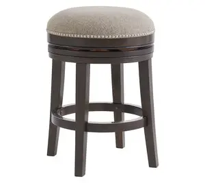 ALATERRE FURNITURE Clara Swivel Counter Height Backless Stool - One-color
