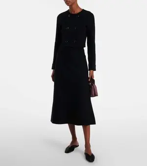 Dorothee Schumacher Sharp Ambition Wool-blend Midi Skirt
