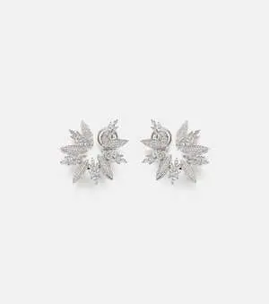 Yeprem 18kt White Gold Diamond Earrings - Silver