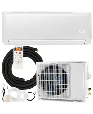 GYMAX 12000 Btu Mini Split Air Conditioner 21 Seer2 Ac Unit W/ Heat Pump & Remote Control - White
