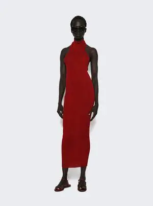 Magda Butrym Turtleneck Midi Dress