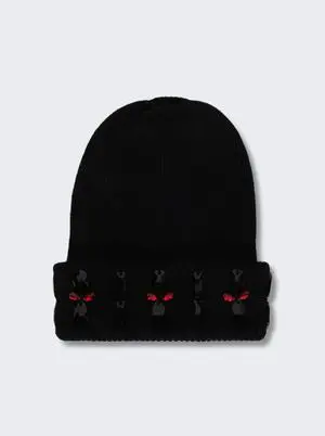 MELROSE HIGH Crown Of Cairo Beanie - Black