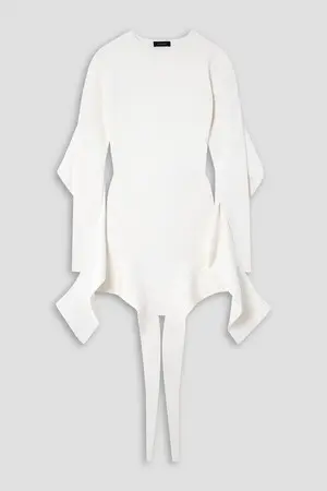 MUGLER Asymmetric Stretch-knit Mini Dress