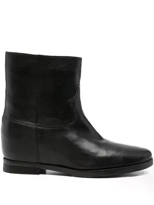 JULIE DEE Leather Ankle Boots