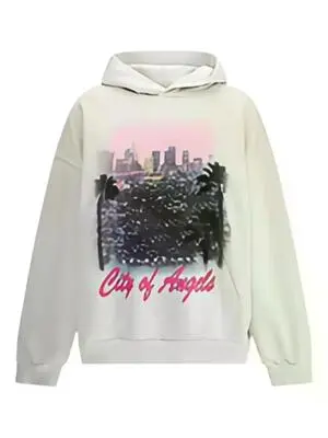 Balenciaga Los Angeles Cityscape Hoodie - White