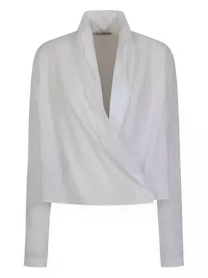 Alberta Ferretti Wrap-front Blouse