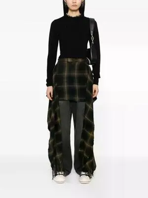 Mihara Yasuhiro Checked Skirt