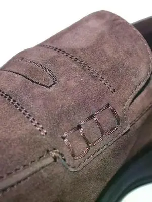 Brioni Suede Penny Loafers