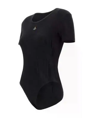 VIVIENNE WESTWOOD Embroidered-logo T-shirt - Black