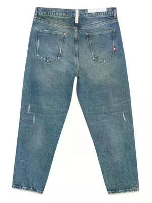 AMISH Distressed Jeans With Frayed Hem