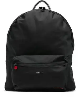 Kiton Logo-lettering Backpack - Black