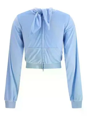 Balenciaga Tie-detail Zip-up Top
