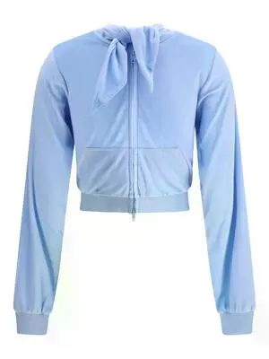 Balenciaga Tie-detail Zip-up Top