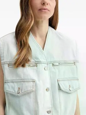 Bally Sleeveless Denim Jacket
