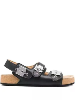 Balenciaga Buckle-strap Leather Sandals