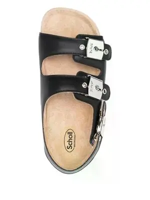 Balenciaga Buckle-strap Leather Sandals