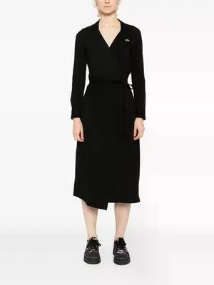 Lacoste Logo-patch Wrap Dress