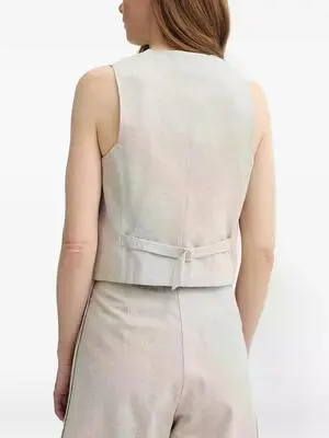 ALOHAS Asymmetrical Button Top