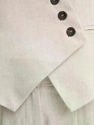ALOHAS Asymmetrical Button Top