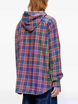 DIESEL® Checked Hooded Jacket