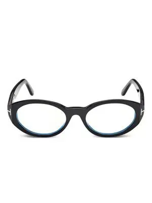 TOM FORD Oval-frame Glasses - Black