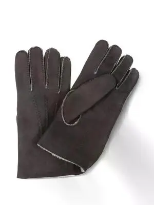 Eleventy Suede Gloves - Brown