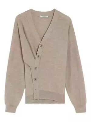 LEMAIRE Twisted Button Cardigan - Neutrals
