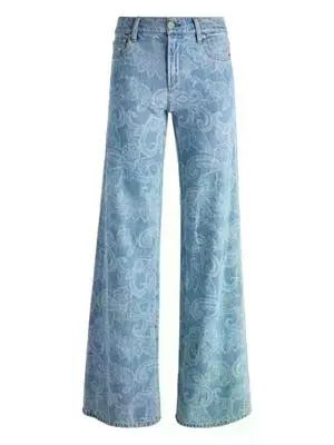 Alice + Olivia Paisley-print Jeans
