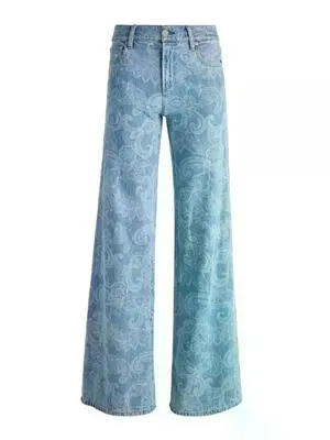 Alice + Olivia Paisley-print Jeans