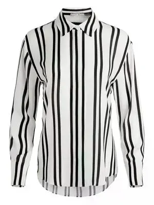 Alice + Olivia Striped Long-sleeve Shirt