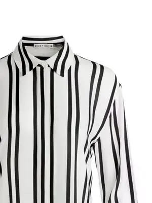 Alice + Olivia Striped Long-sleeve Shirt