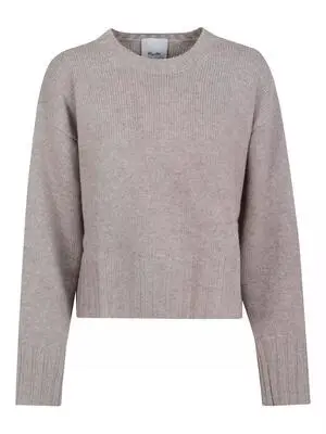 ALLUDE Ribbed-trim Cashmere Sweater