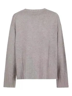 ALLUDE Ribbed-trim Cashmere Sweater