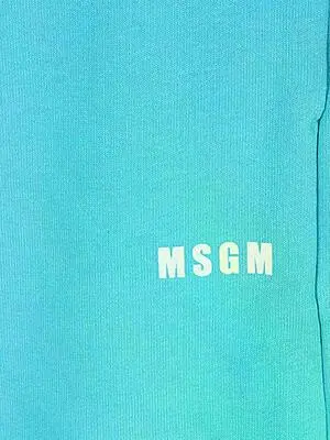 MSGM Elasticated-waistband Cotton Shorts