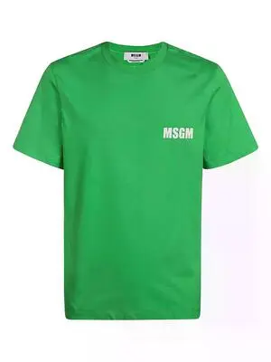 MSGM Logo-print Cotton T-shirt