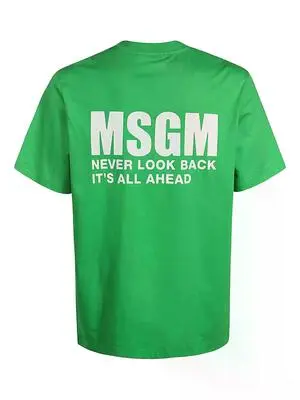 MSGM Logo-print Cotton T-shirt