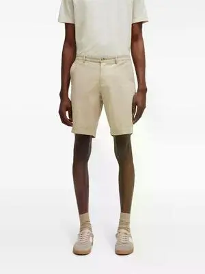 BOSS Cotton-blend Gabardine Shorts