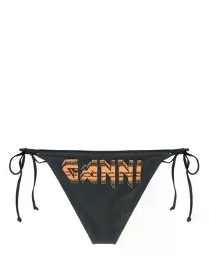 GANNI Logo-print Bikini Bottom
